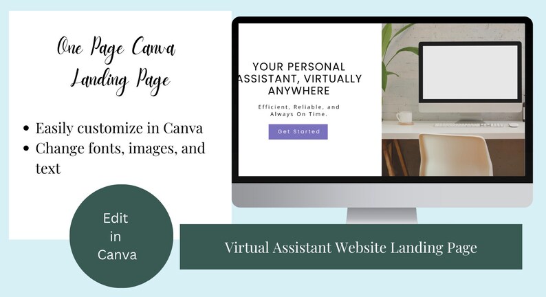 Virtual Assistant Templates | VA Landing Page | Virtual Assistant ...