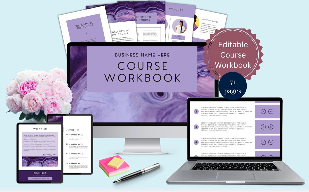 Course Creator Template | Course Guide | Lead Magnet Template ...