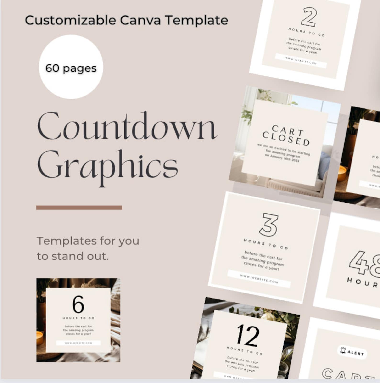 Countdown Graphics Template | Canva Template | Countdown Templates for ...
