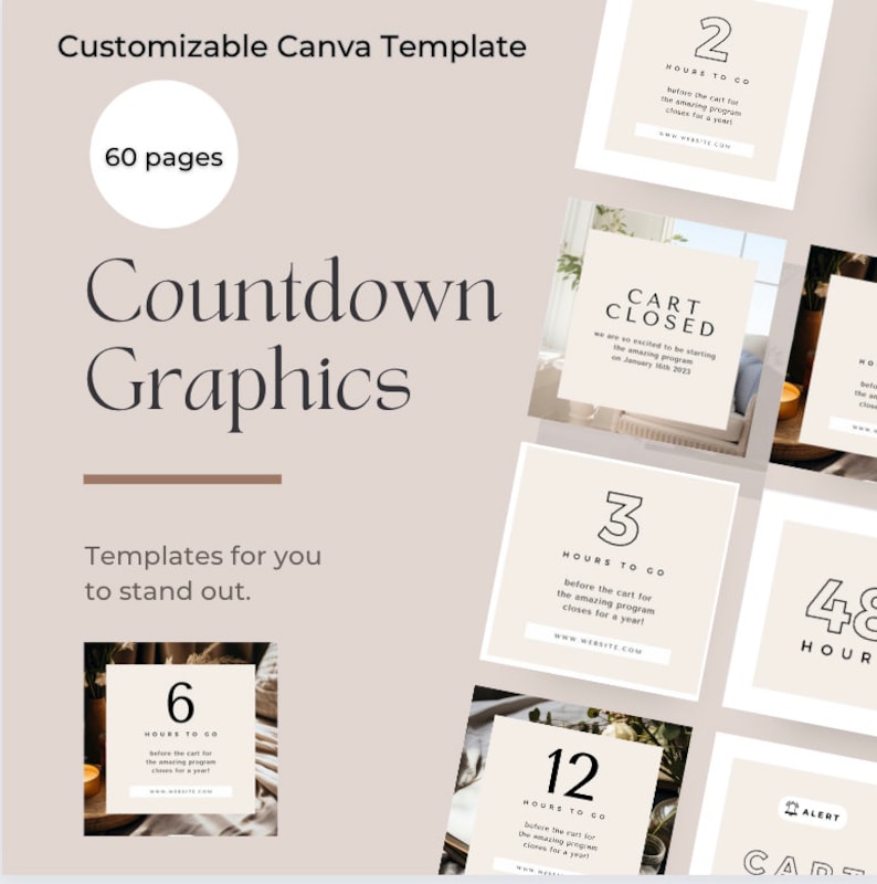 Countdown Graphics Template | Canva Template | Countdown Templates for ...