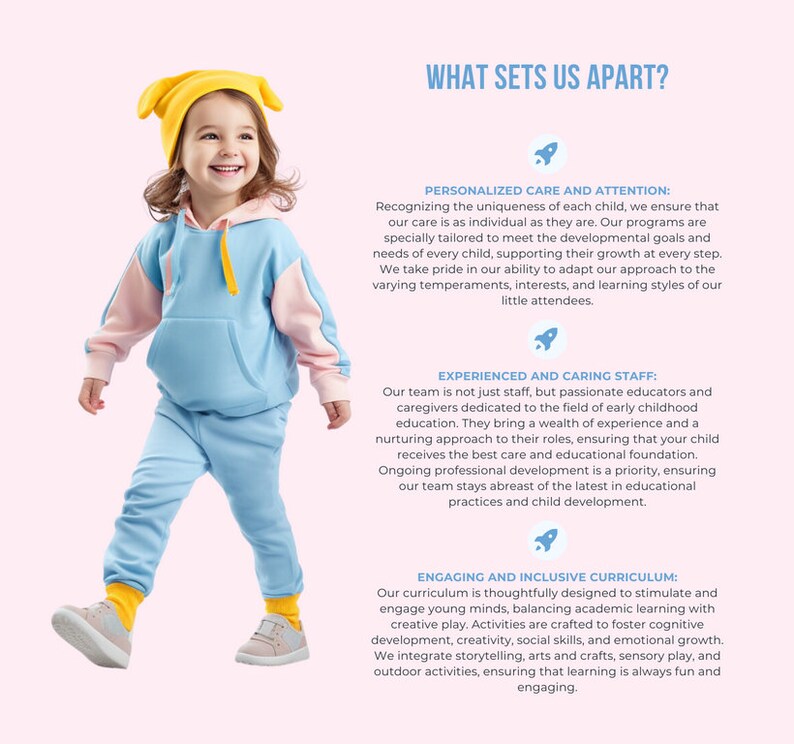 Daycare Website Template: Editable Canva Landing Page - Etsy