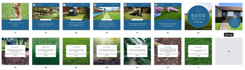 70 Lawn Care Social Media Posts | Landscaping Instagram Template | Lawn ...