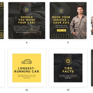 Automotive Instagram Posts | Car Template Shop Marketing | Social Media ...
