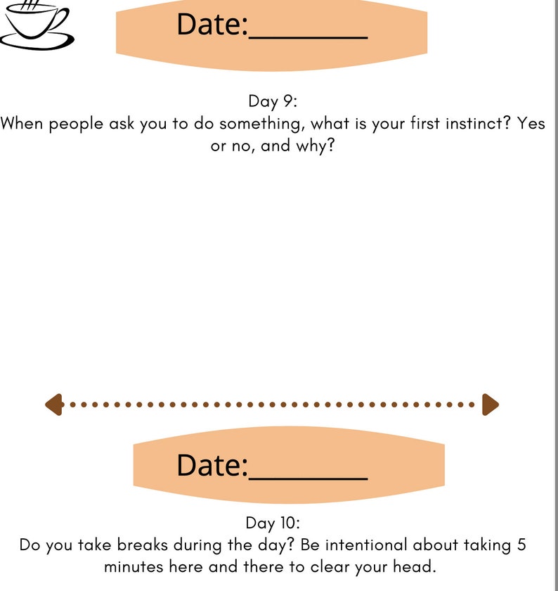 Digital PDF 30 Day Time Management Journal for Printing or Use With ...