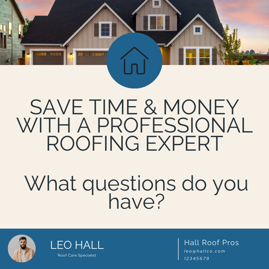 Roofing Company Social Media Templates: 80 Canva Posts (digital ...