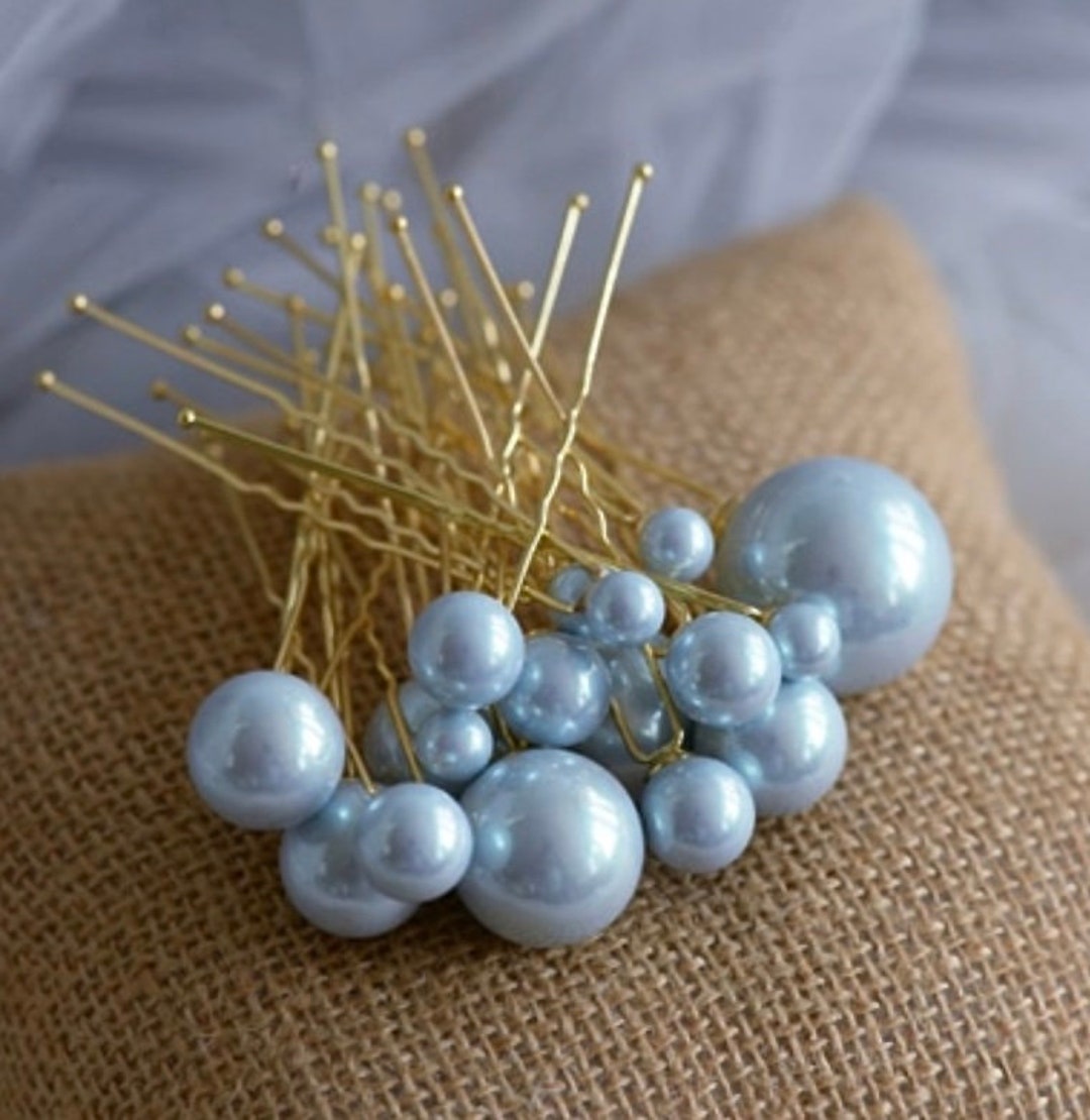Bride Pearls Hair Pins Big Pearls Hair Pin Bridal Pearl Hair - Etsy