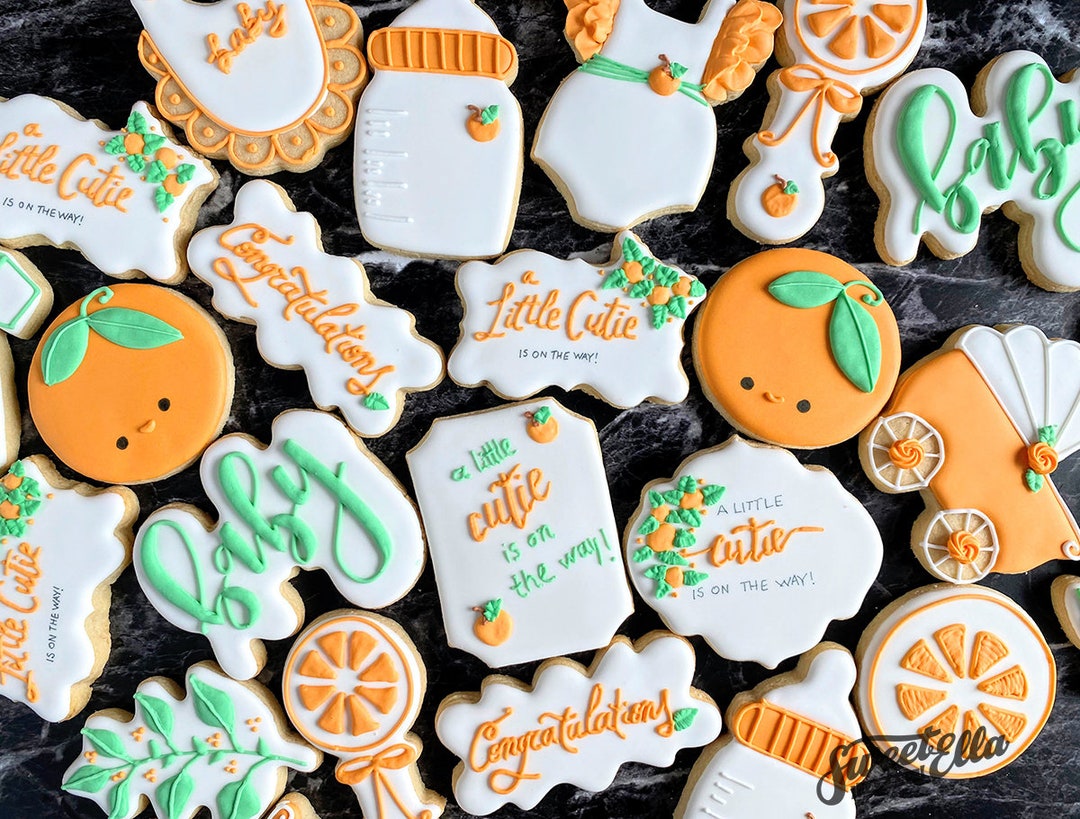 Baby Shower Cookies, Coming Soon Baby Shower Cookies, Gender Neutral ...