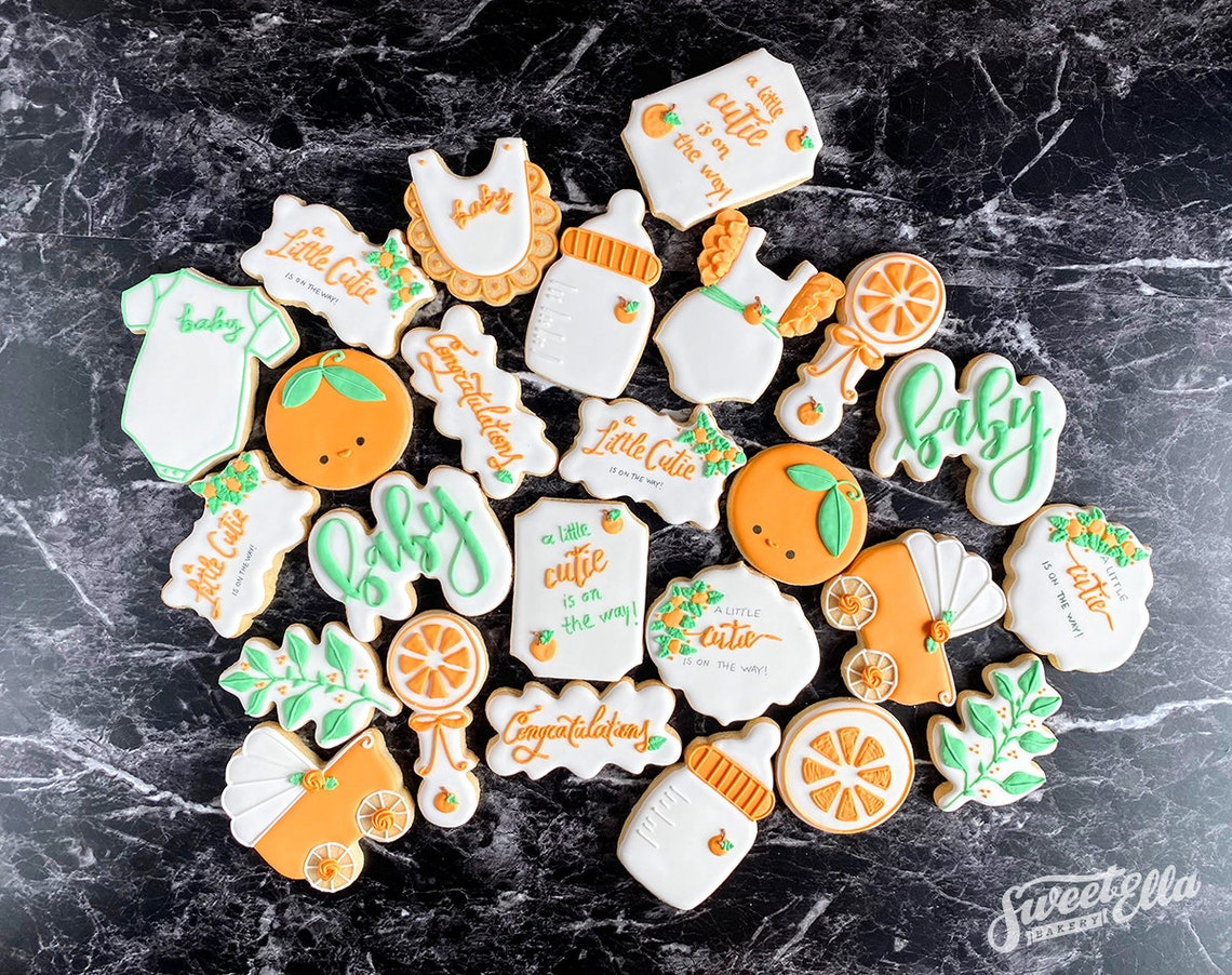 Baby Shower Cookies, Coming Soon Baby Shower Cookies, Gender Neutral ...
