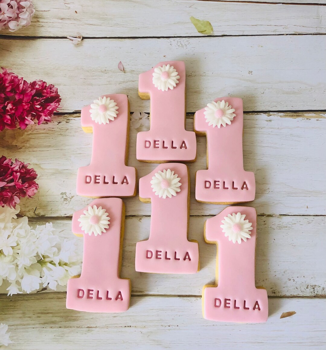 Birthday Number Cookies - Etsy UK
