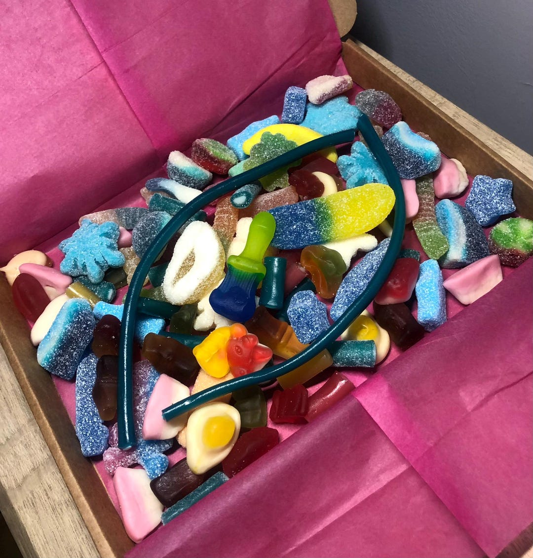 Pick N Mix Sweet Box, Letterbox Sweets, Personalised Sweet Box - Etsy UK