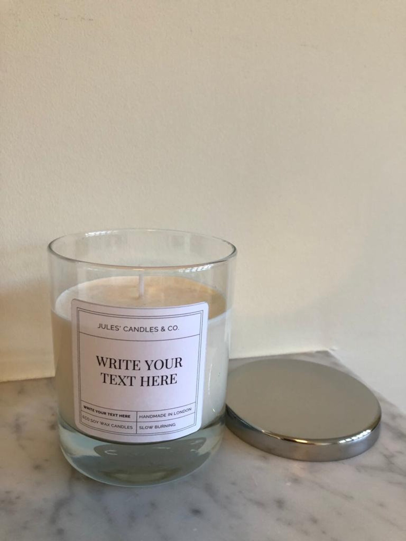 LETTER BEAD CANDLE Personalised Eco Soy Wax and Scented - Etsy UK