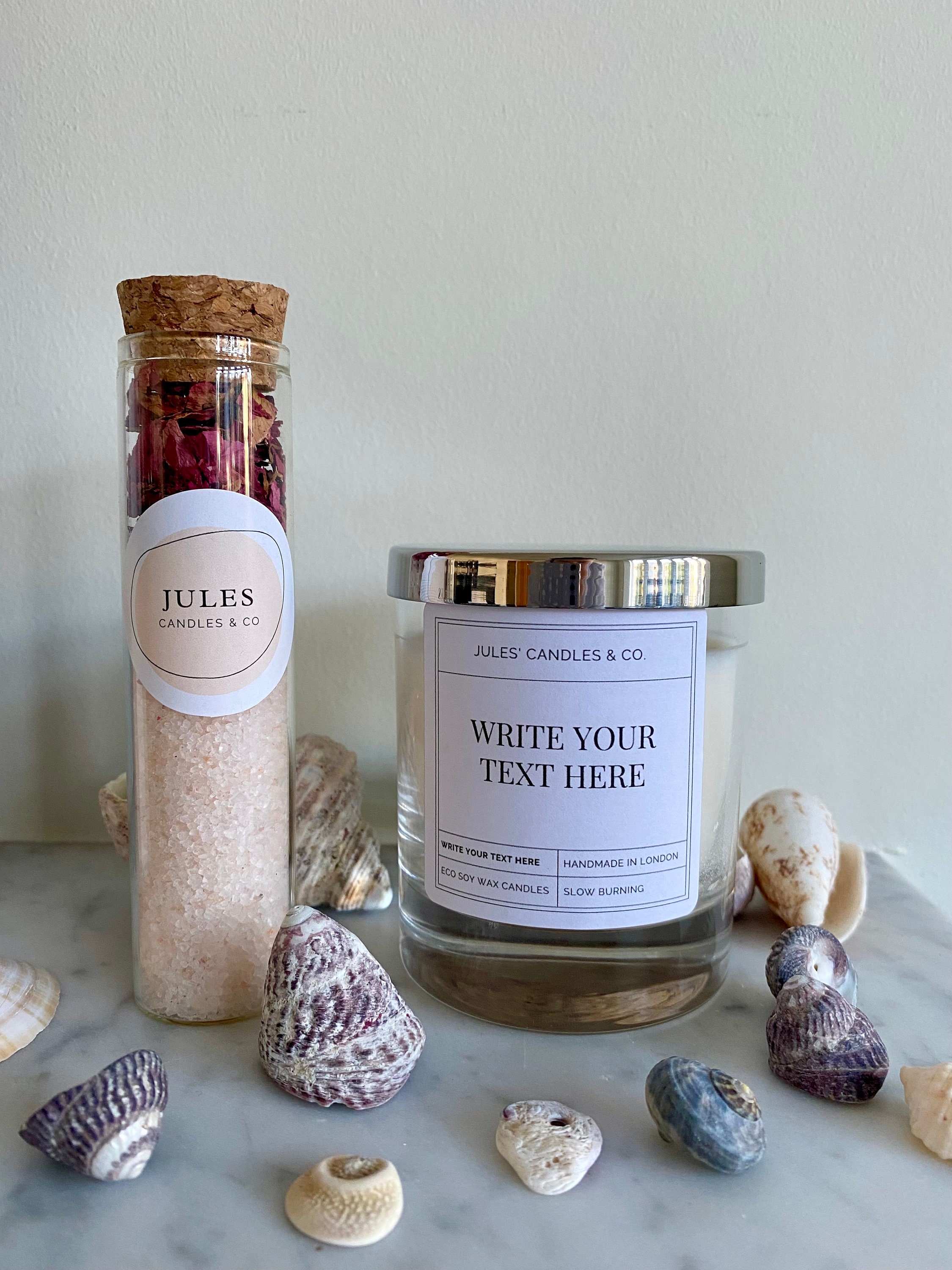 LETTER BEAD CANDLE Personalised Eco Soy Wax and Scented - Etsy UK