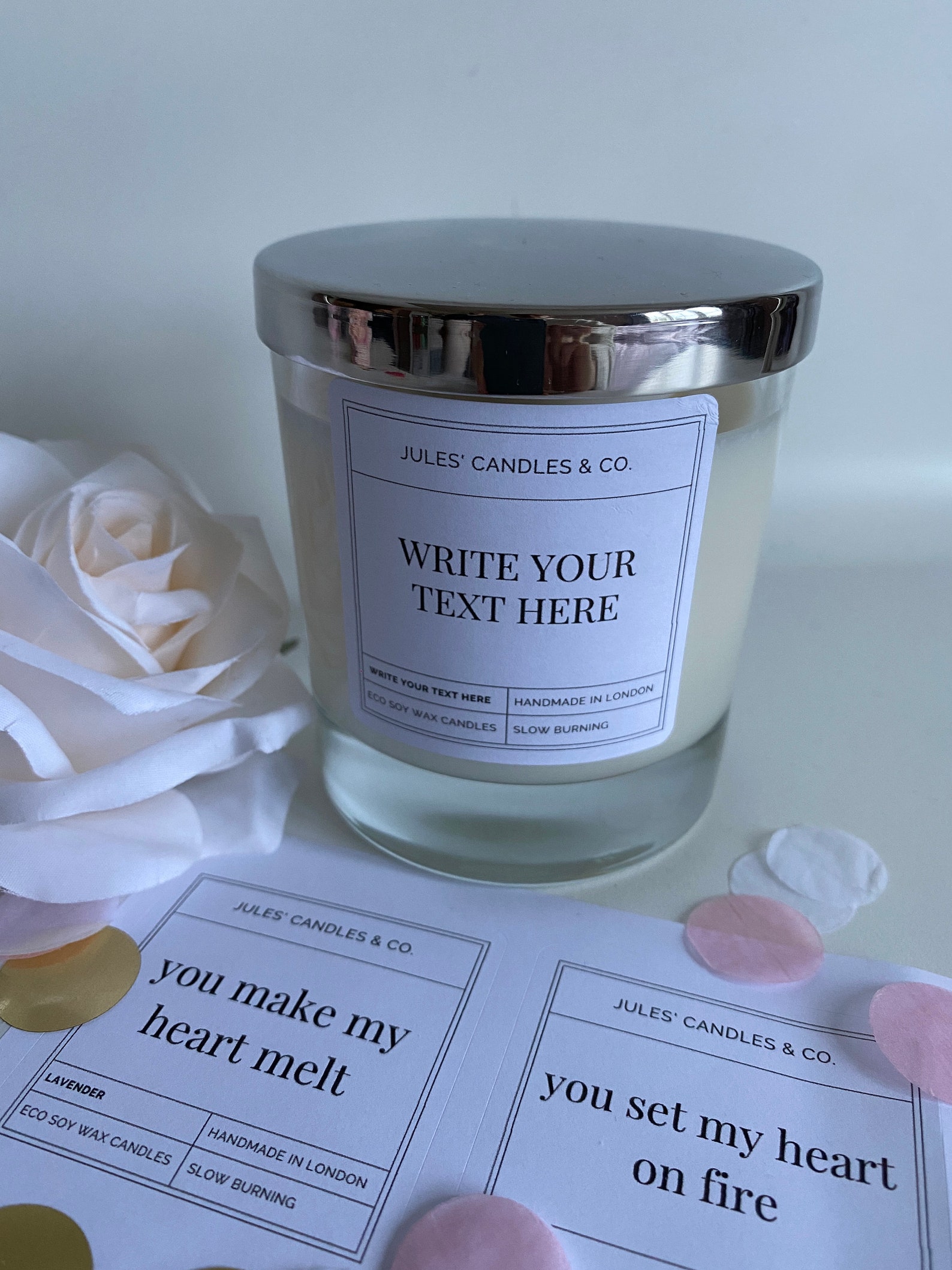 LETTER BEAD CANDLE Personalised Eco Soy Wax and Scented - Etsy UK