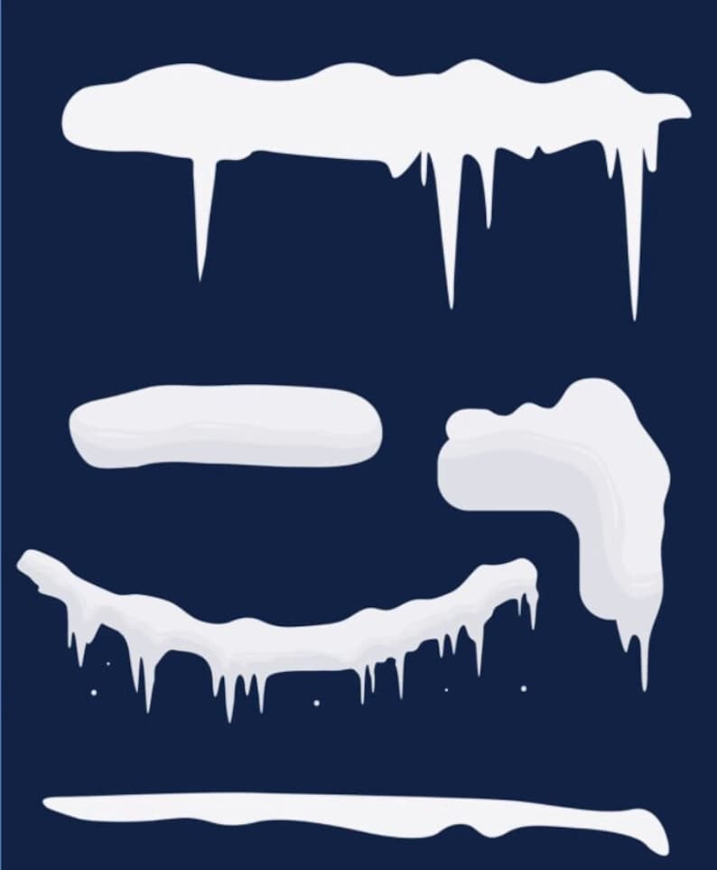 62 Photoshop Procreate Snow Pile Brushes for Digital Art Graphic Design ...