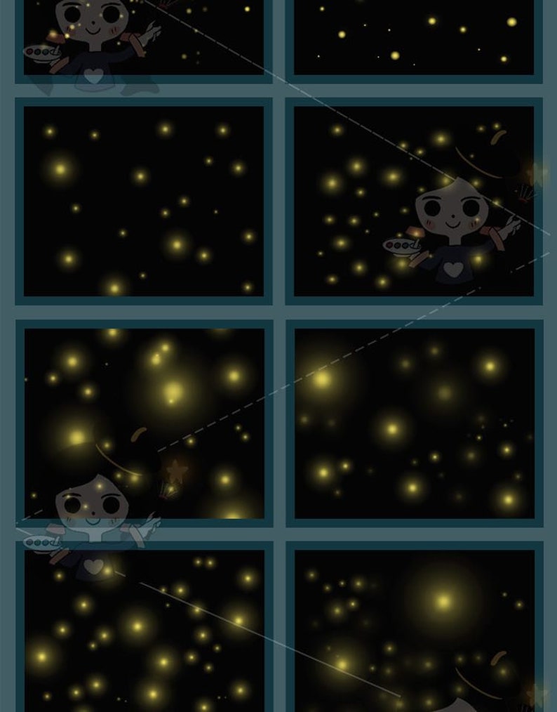 124 Firefly Glows Brushes Fairy Lights Brushes Dreamy Lights Photoshop ...
