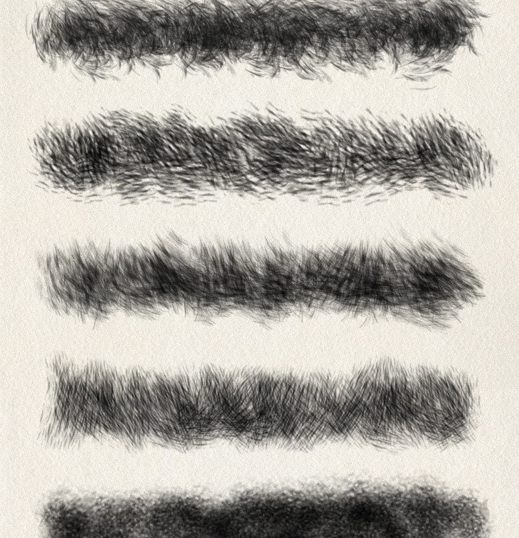 55 Animal Fur Hair Photoshop Brush Procreate Fur Brushes - Etsy