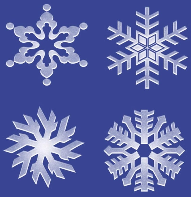 20 Snowflakes Brushes Photoshop Procreate Snow Flake Brushes for ...
