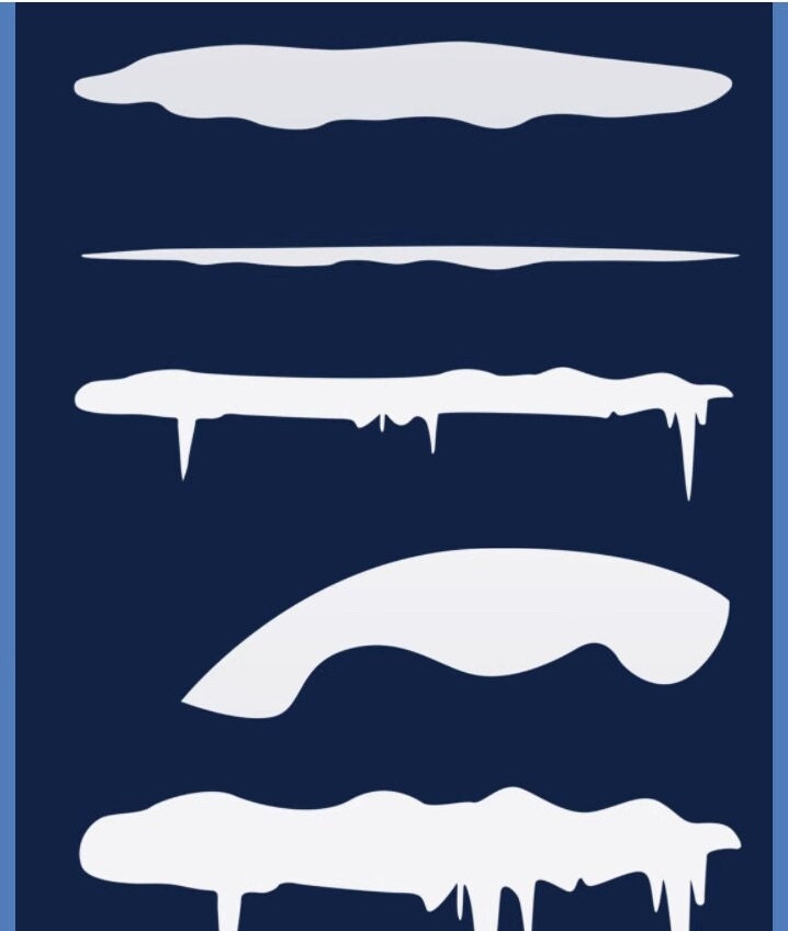 62 Photoshop Procreate Snow Pile Brushes for Digital Art Graphic Design ...