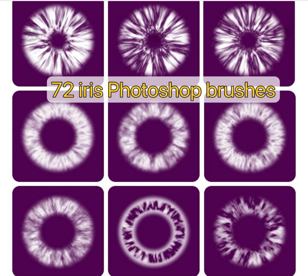 72 Eye Iris Photoshop Procreate Brushes Iris Photoshop Stamps Eye Catch ...