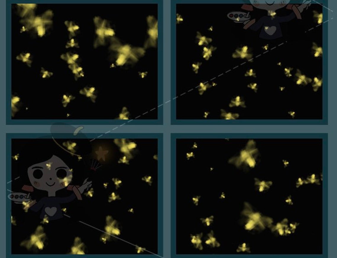 124 Firefly Glows Brushes Fairy Lights Brushes Dreamy Lights Photoshop ...