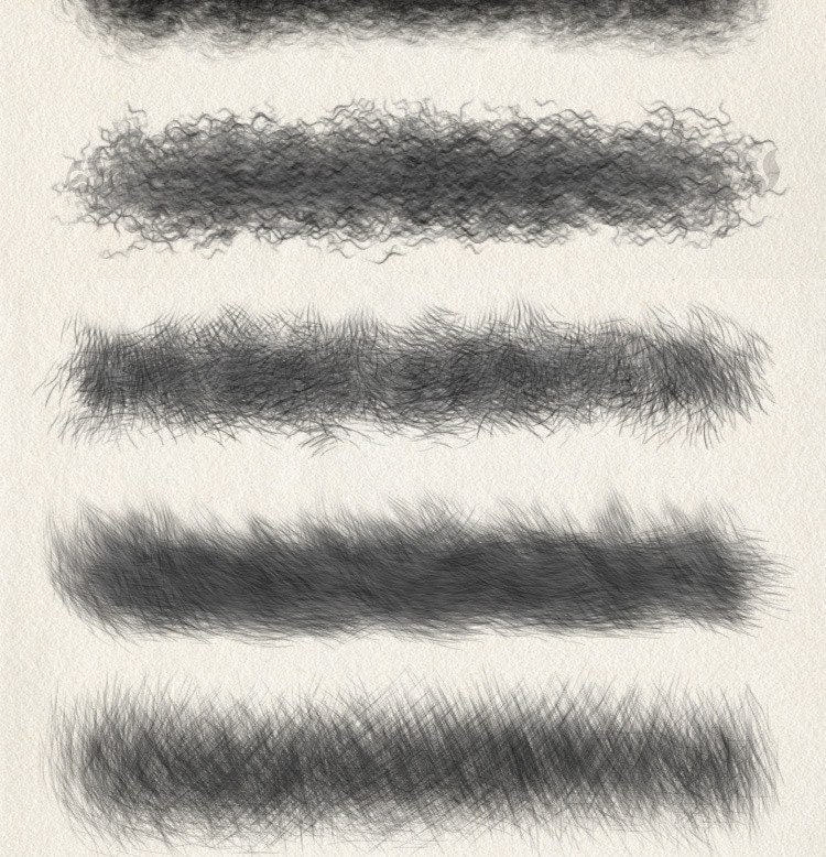 55 Animal Fur Hair Photoshop Brush Procreate Fur Brushes - Etsy