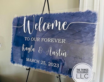 Custom Painted Wedding Sign - Etsy