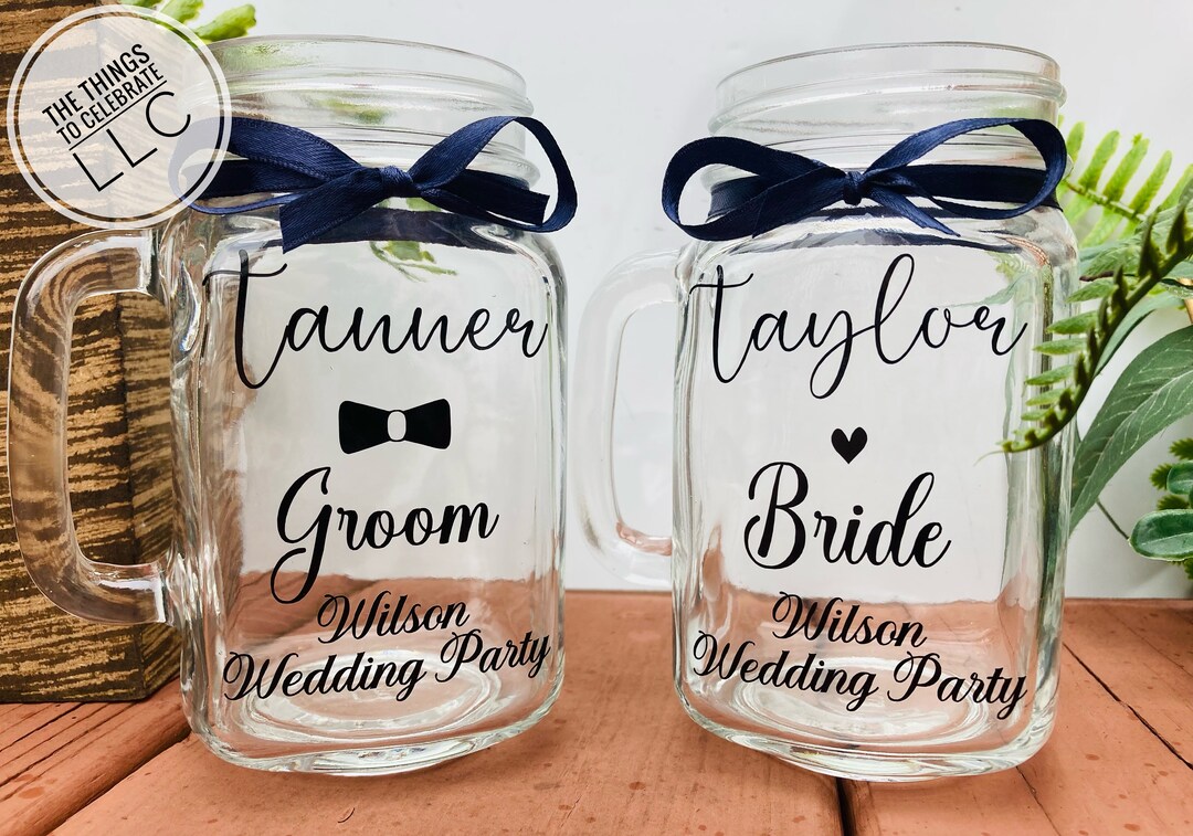 Bridal Party Jars | Bridesmaid Jars | Maid of Honor Jars | Bridal Party ...