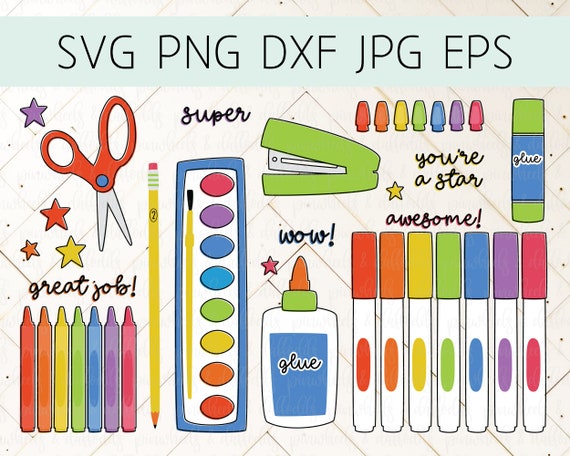 School Bundle Svg Back to School Svg Bundle School Supply | Etsy