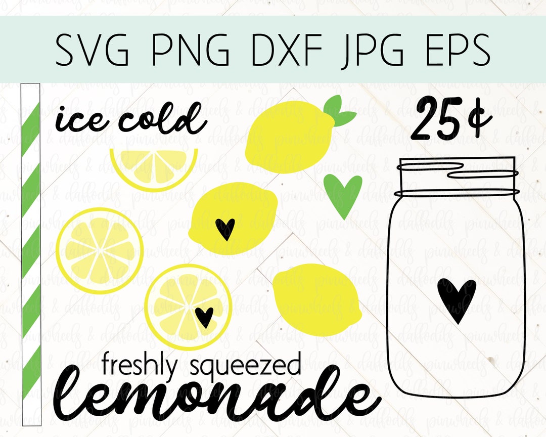 Lemon Svg, Lemon Svg Bundle, Lemonade Svg, Lemonade Svg Bundle, Summer ...