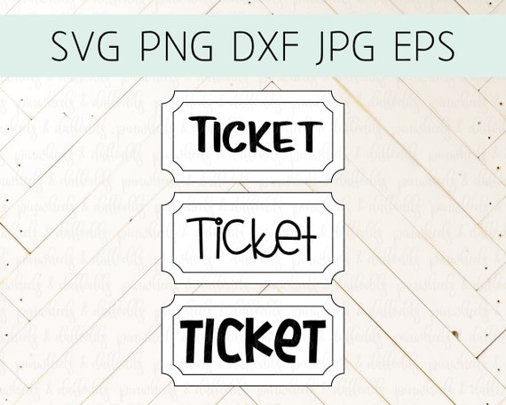 Ticket SVG Movie Ticket SVG Ticket Cut File Silhouette Cut - Etsy UK