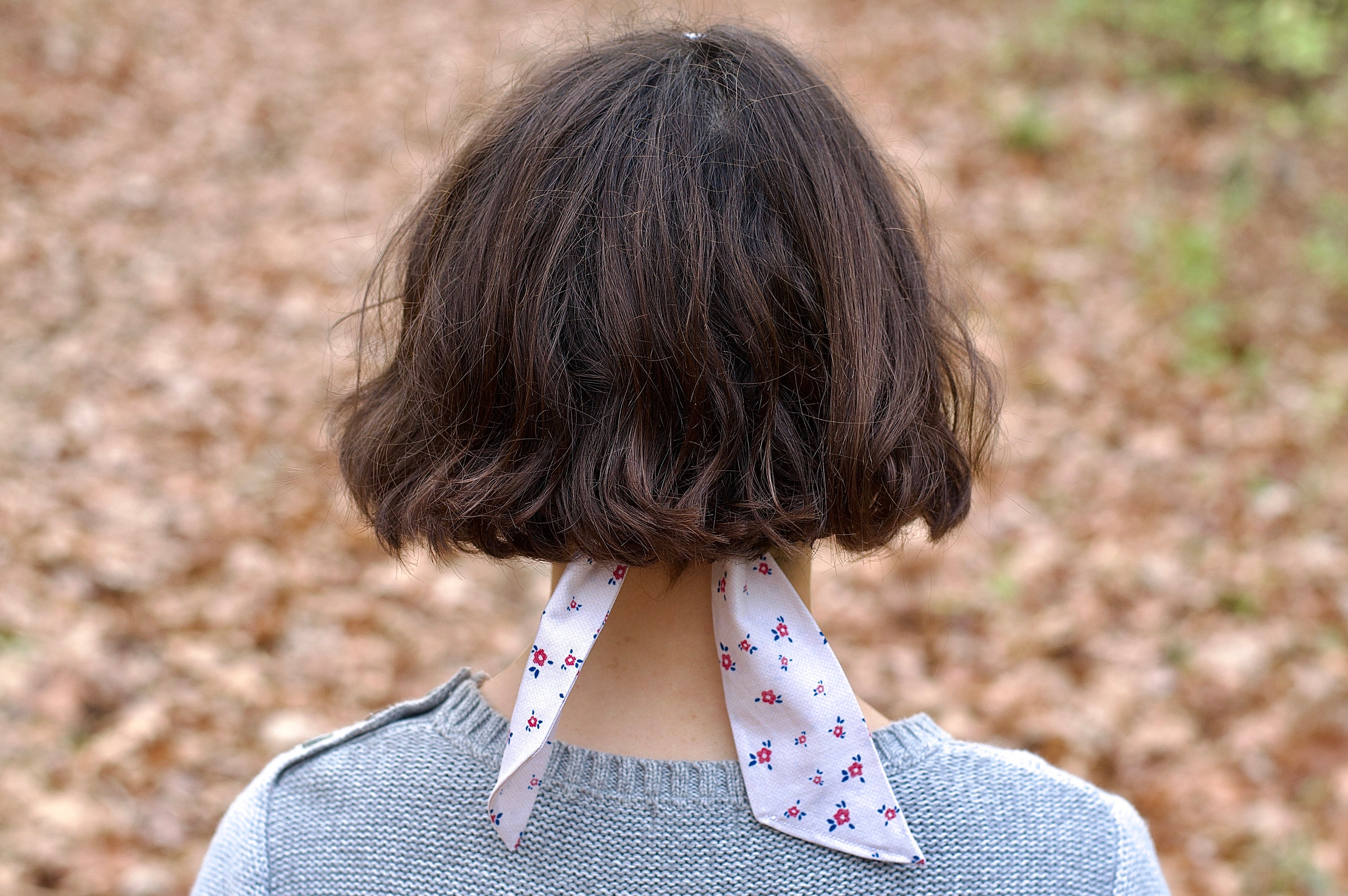 Ditsy Floral Headband | Long Tail Hair Scarf | Skinny Bandana | Hair ...