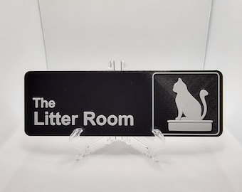 Cat Litter Box Sign - Etsy