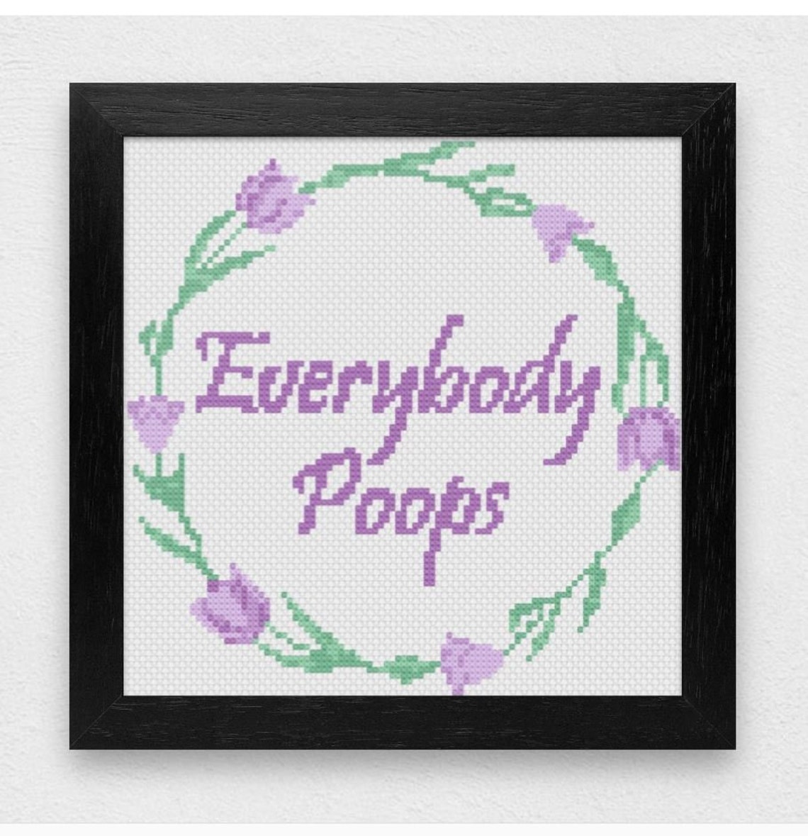 Everybody Poops PDF Pattern Download - Cute Bathroom Design, Funny ...
