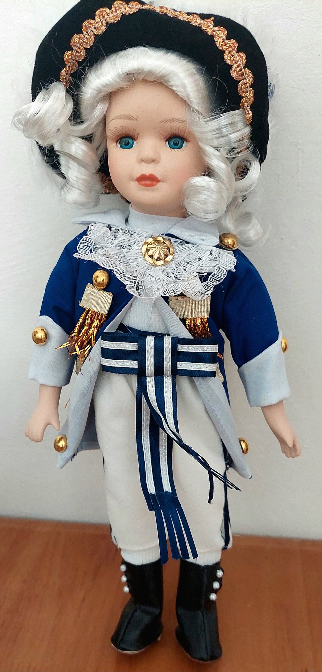 Vintage Porzellan Puppa German Soldier Boy Souvenir Doll, Porcelain in ...