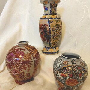 A Trio of Fine Vintage/antique Chinese Small Vases for Creating a ...