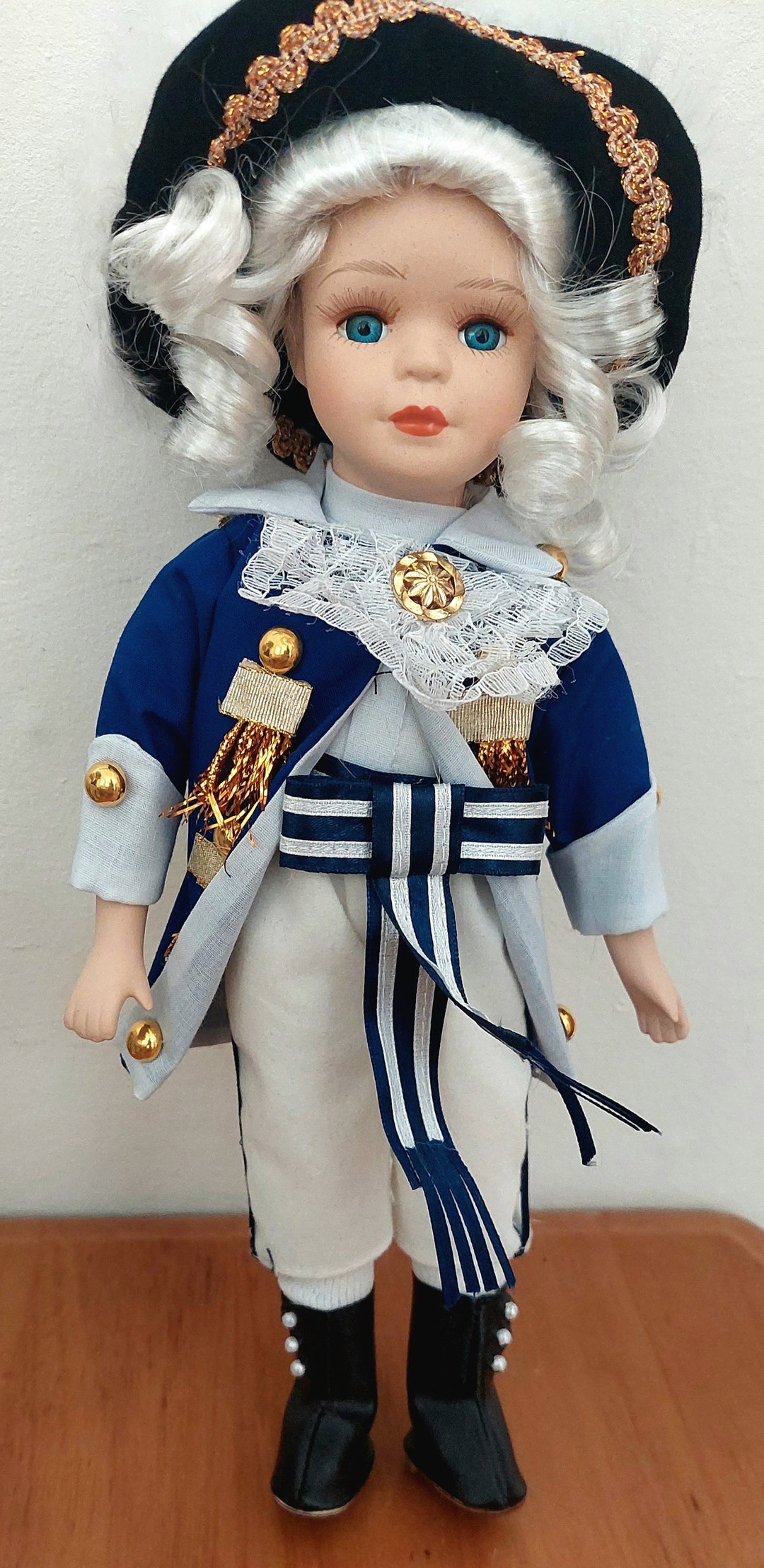 Vintage Porzellan Puppa German Soldier Boy Souvenir Doll, Porcelain in ...