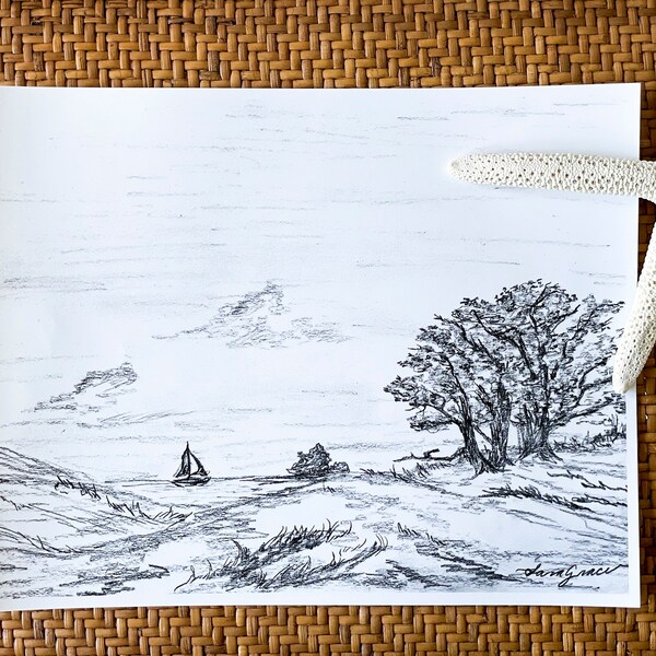Landscape Drawing - Etsy