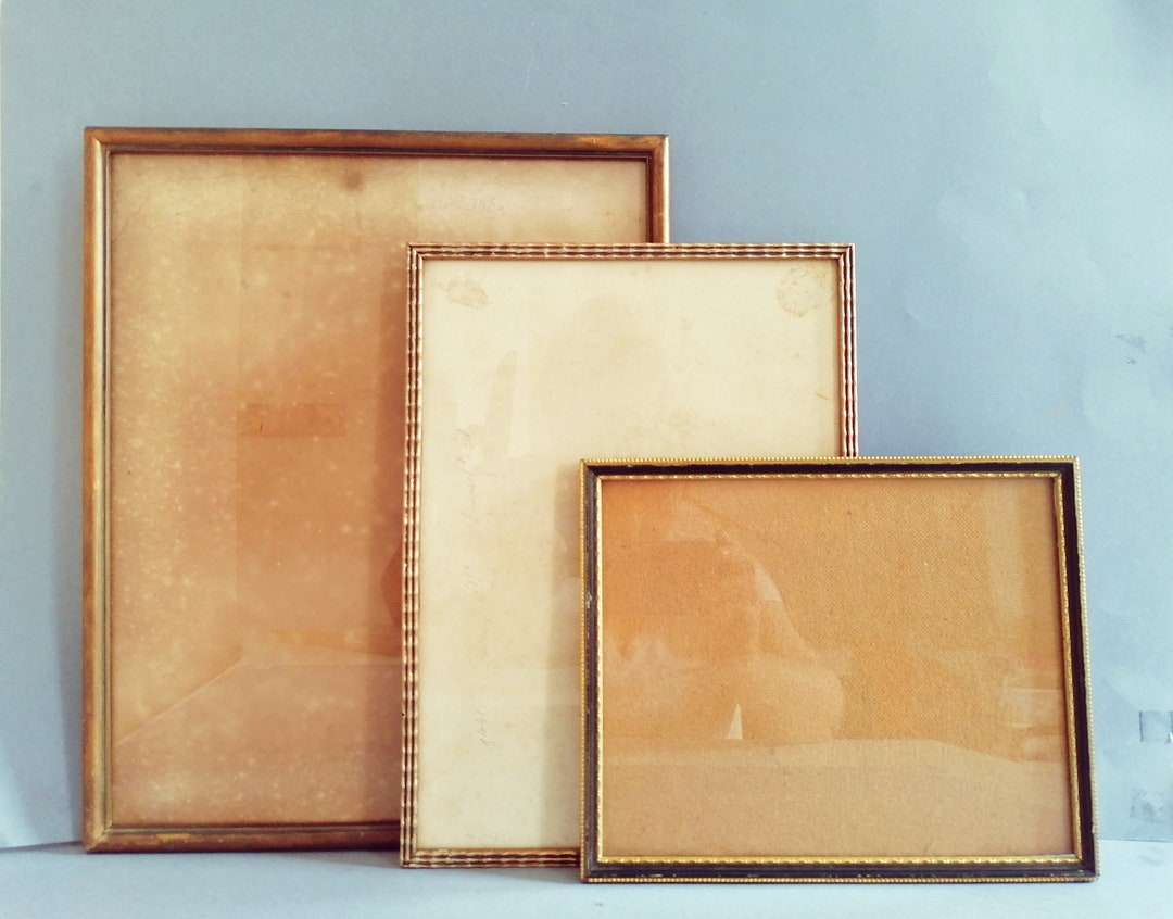Set of 3 Antique Frames Eclectic Frames Wall Gallery Wooden - Etsy
