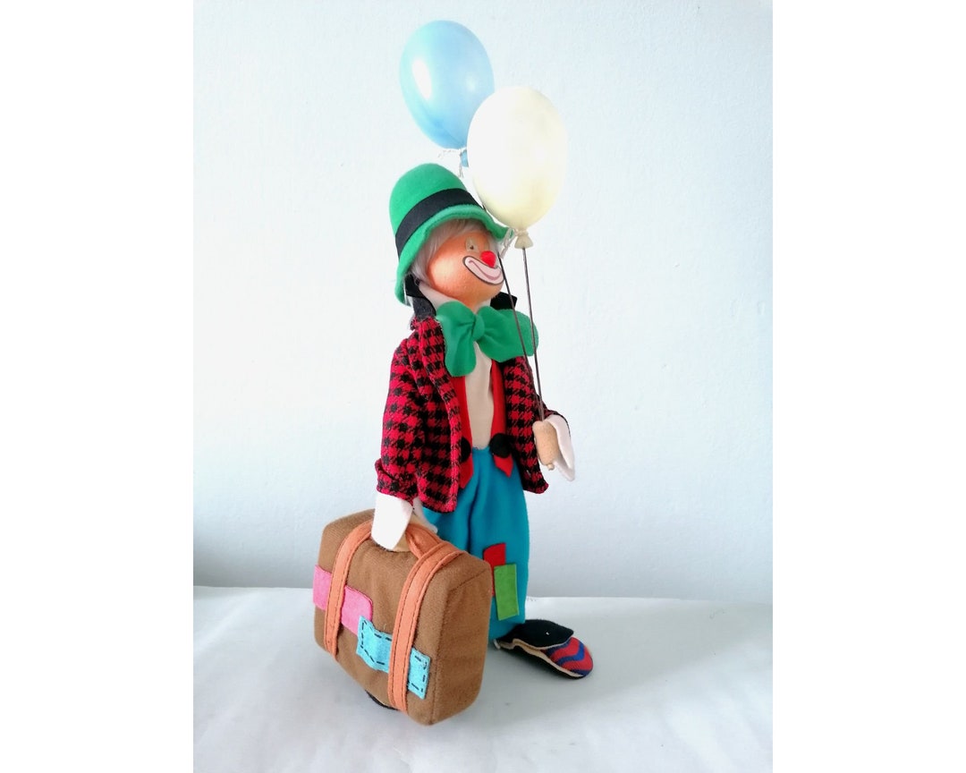 Clown Nursery Decor, Felt Clown Figure, Circus Clown Felt Toy - Etsy