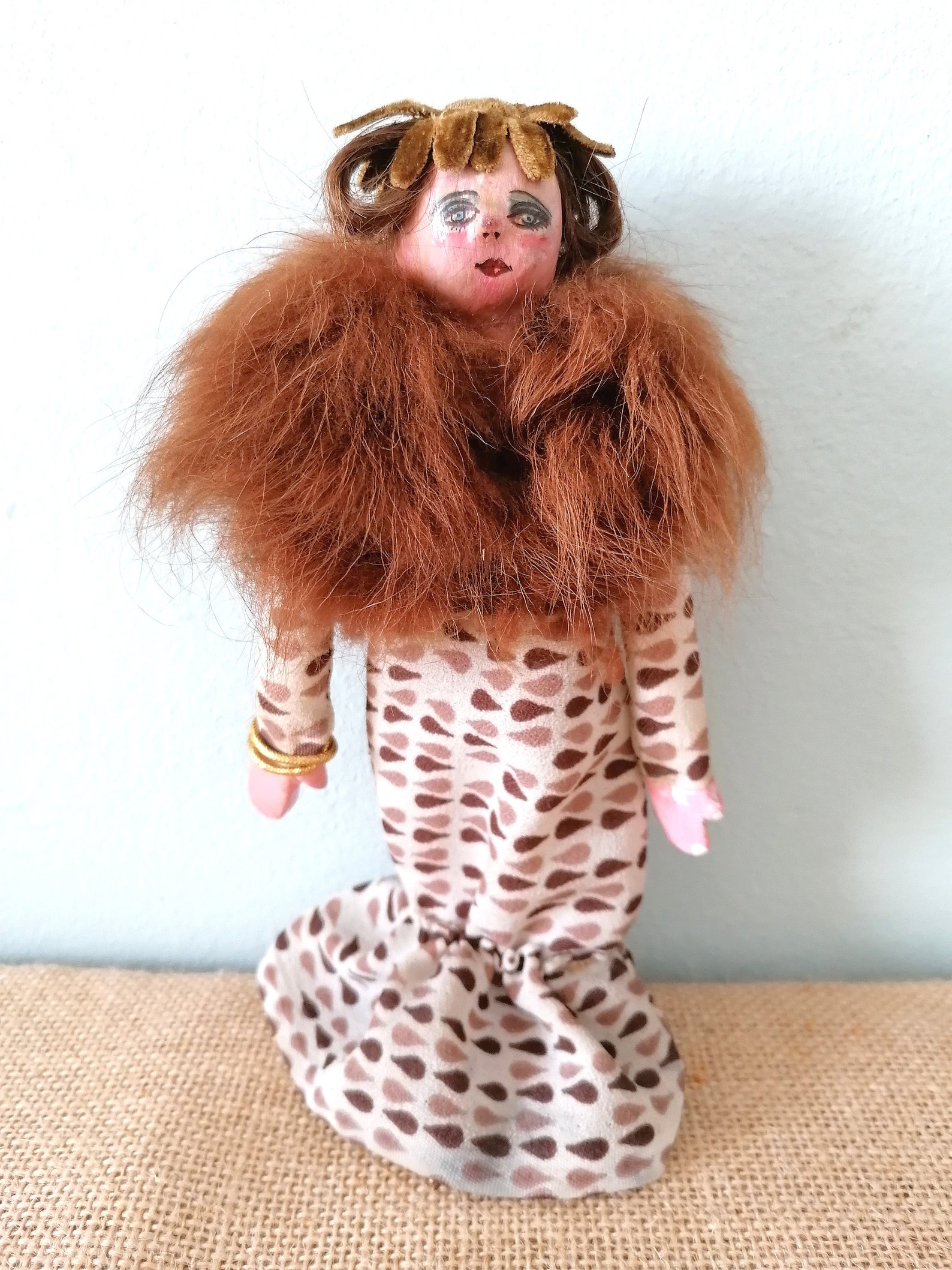 Art deco doll vintage art deco figurine art deco papier | Etsy