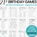 Epic Birthday Games Bundle | Printable Party Games, Adult Games ...