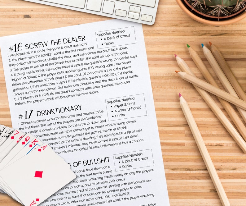 21 Hilarious Drinking Games | Printable Party Games, 21st Birthday ...