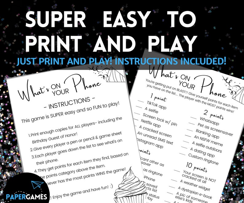 Hilarious Adult Birthday Game | Printable Party Games, Adult Games ...