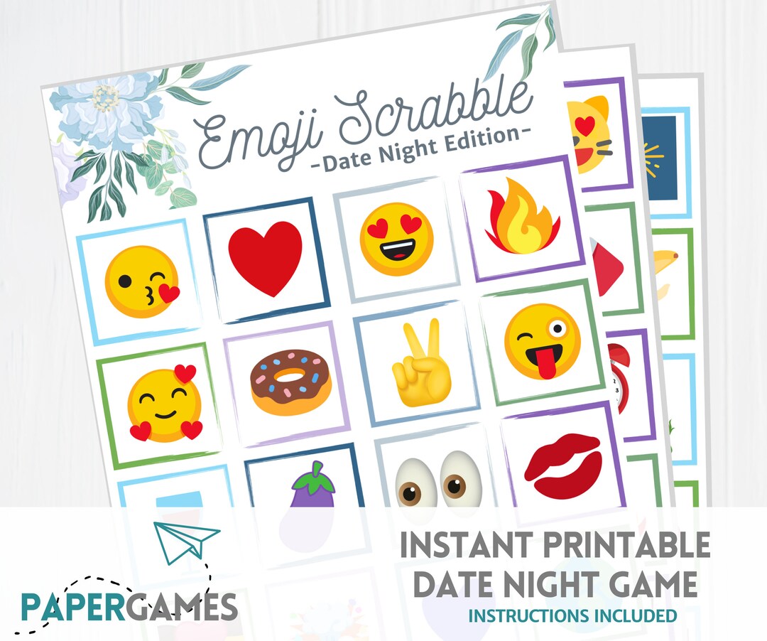 Hilarious Scrabble DATE NIGHT GAME Instant Download | Couples Date ...