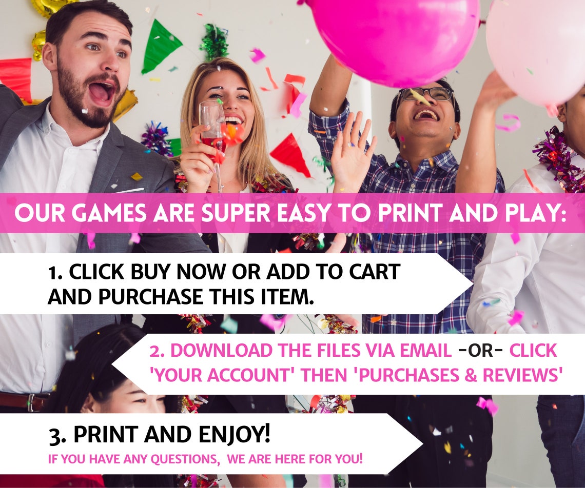 Hilarious Besties Birthday Game | Printable Party Game, Adult Games ...