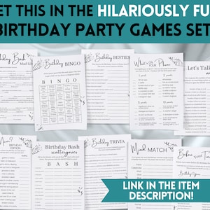 Funny Mad Libs Birthday Game | Printable Party Game, Adult Games ...