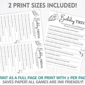 12 Epic Birthday Games Bundle Printable Party Games Adult - Etsy