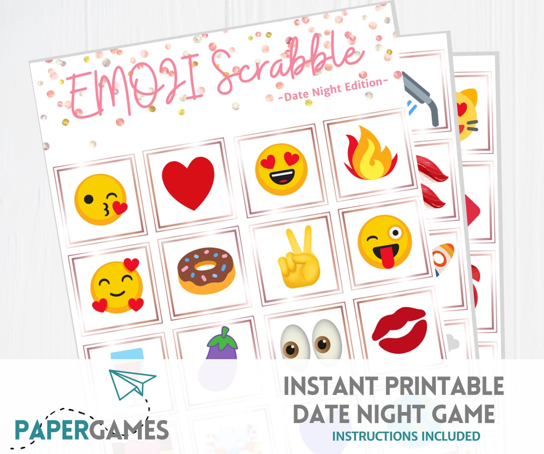 Hilarious Scrabble DATE NIGHT GAME Instant Download | Couples Date ...