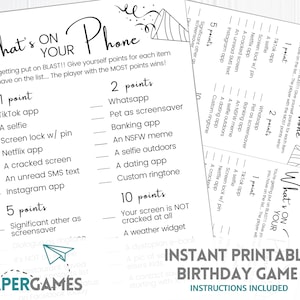 Hilarious Adult Birthday Game | Printable Party Games, Adult Games ...