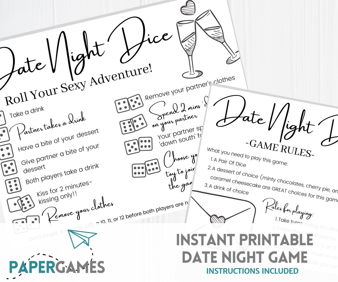 Fun & Sexy DATE NIGHT GAMES Bundle Instant Download Couples - Etsy
